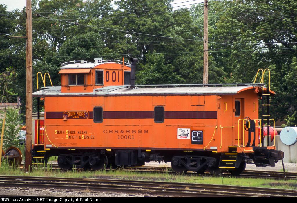 CSS 10001, Caboose, at the CSS&SB Shops